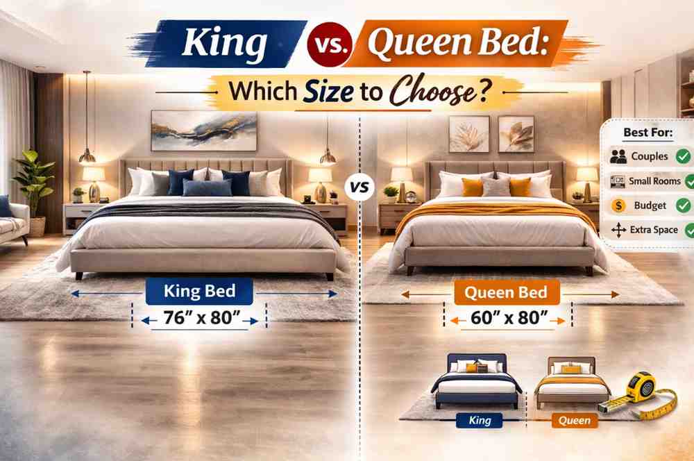 King vs. Queen Bed: Which Size to Choose? - Modern Home Furnishings